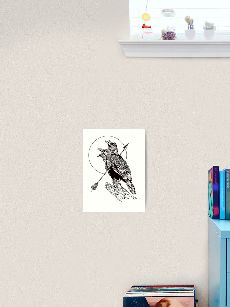 "Two headed crow" Art Print for Sale by Grace Curran | Redbubble