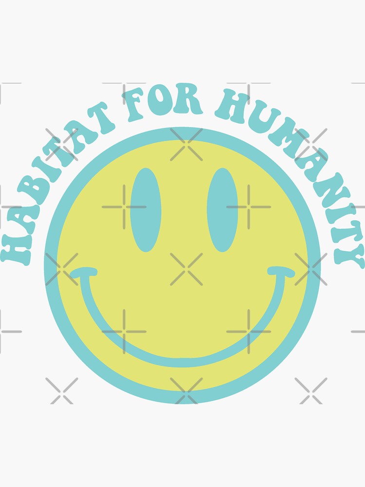 "Habitat for Humanity Smiley Face" Sticker for Sale by melinab1116 ...