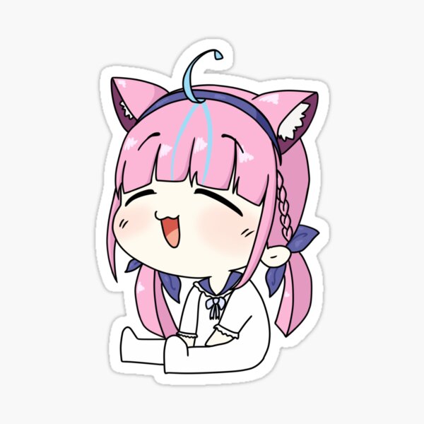 "Aqua cat chibi" Sticker for Sale by RJtheFish | Redbubble