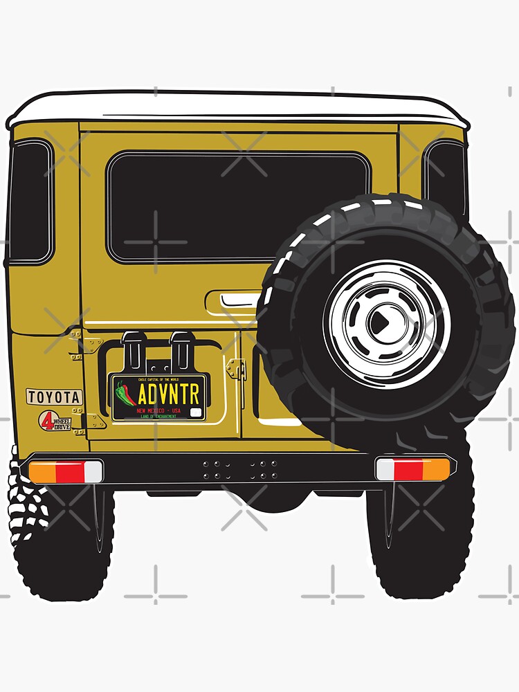 "A fine rear end in harvest gold" Sticker for Sale by BullochSpeedshp ...