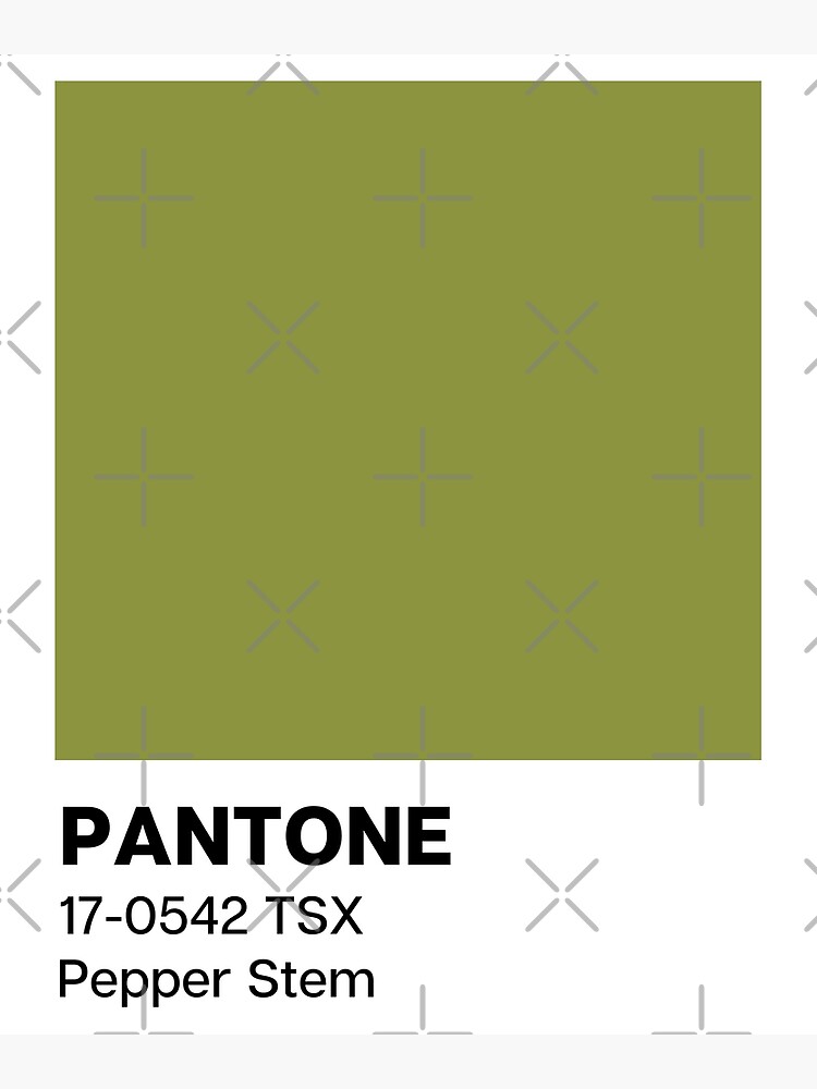 "Pantone Pepper Stem" Poster for Sale by piastrelli | Redbubble