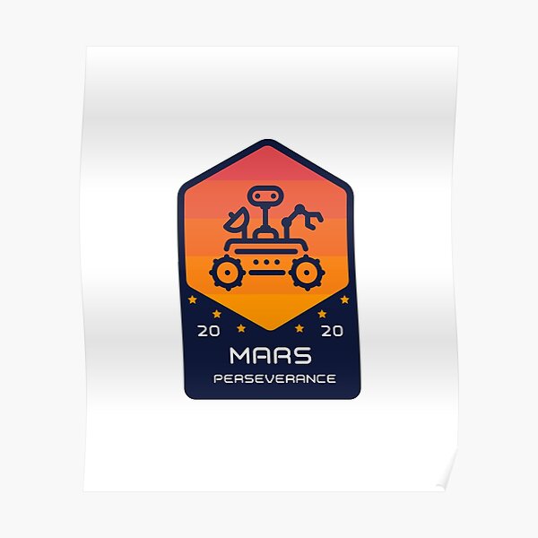 "Mars 2020 Perseverance Rover" Poster for Sale by bcmpod | Redbubble