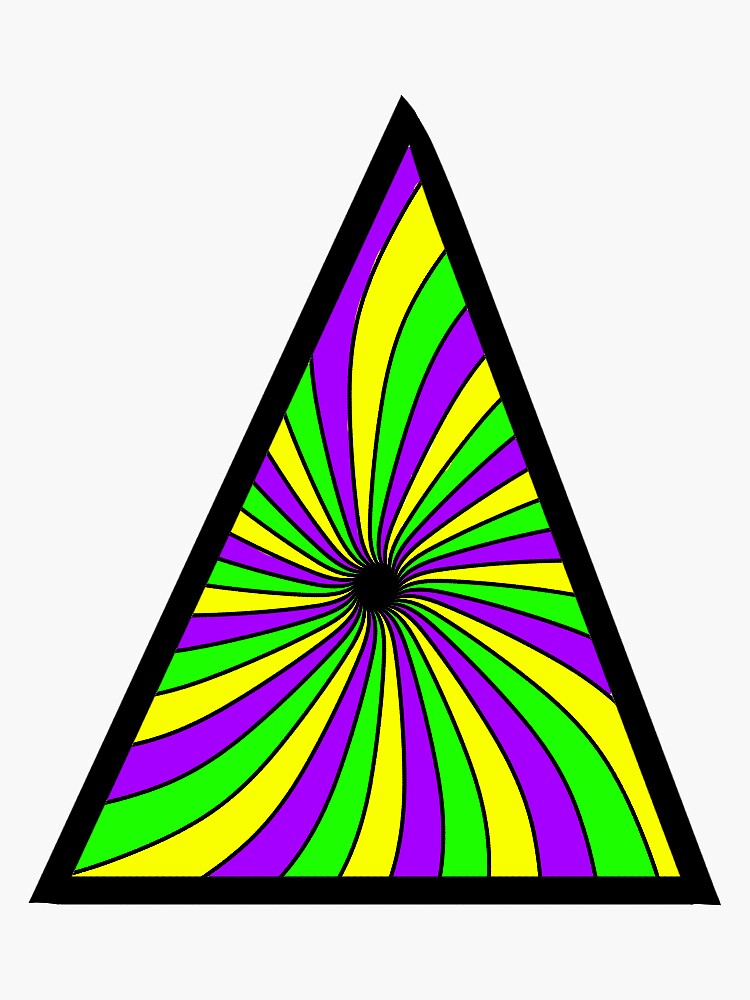 "Trippy Triangle" Sticker by oakiedokie22 | Redbubble