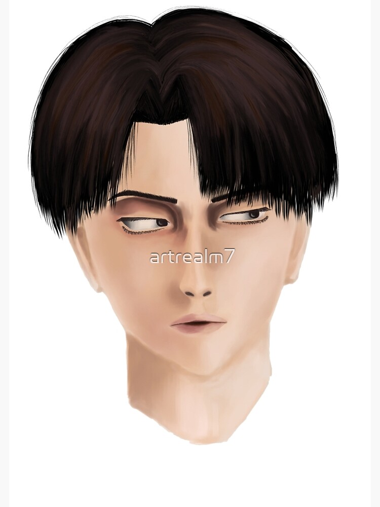 "Levi Ackerman Face " Framed Art Print for Sale by artrealm7 | Redbubble