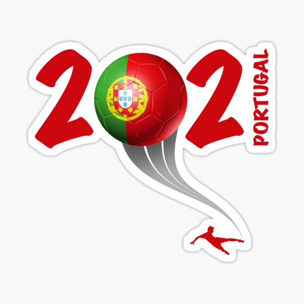 "Portugal Euro Soccer 2021 logo " Sticker by toga1125 | Redbubble