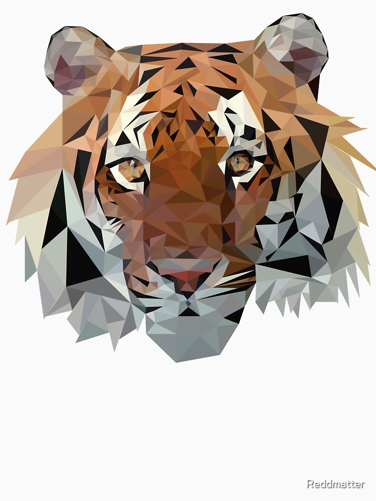 "Geometric Tiger" T-shirt for Sale by Reddmatter | Redbubble | triangle ...