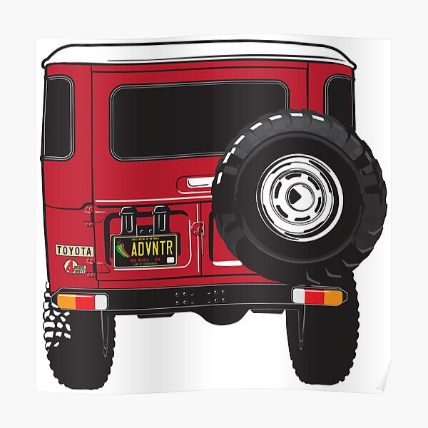 "A fine rear end in red" Poster for Sale by BullochSpeedshp | Redbubble
