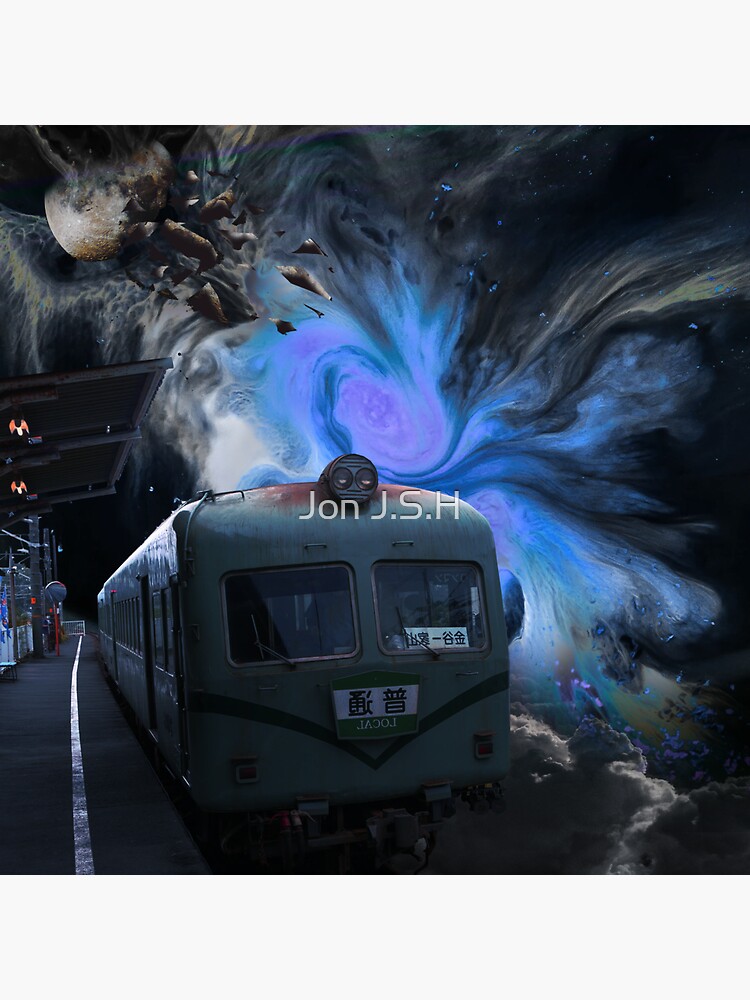 "Next Stop: The Future" Sticker for Sale by LowRumble | Redbubble