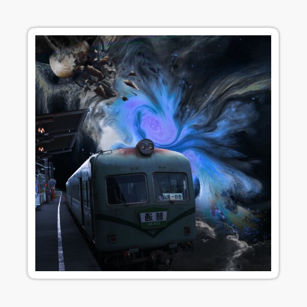 "Next Stop: The Future" Sticker for Sale by LowRumble | Redbubble