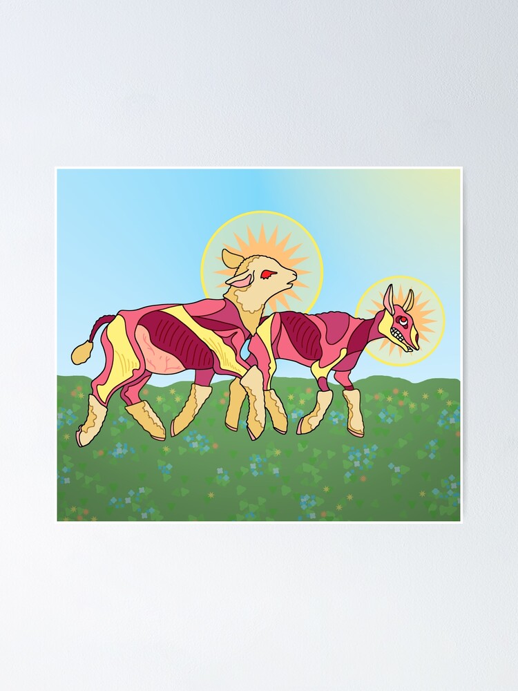 "Grafted Lambs" Poster for Sale by rottingpie | Redbubble