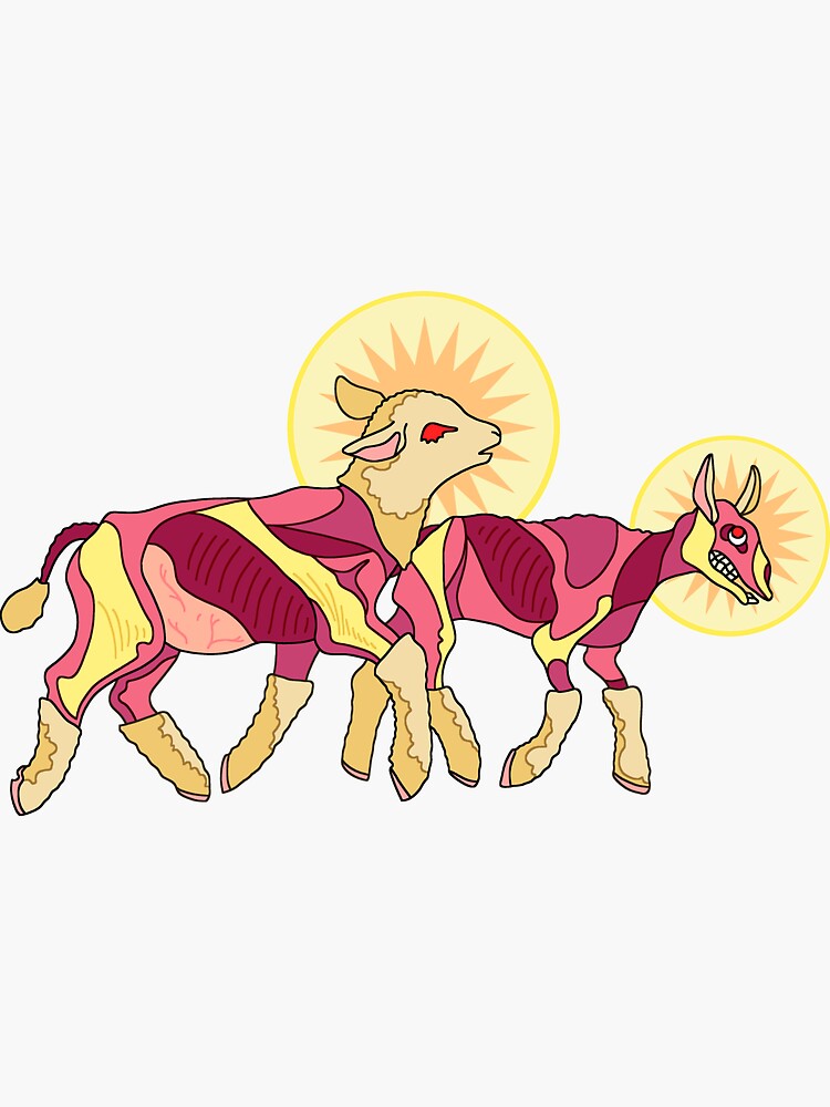 "Grafted Lambs" Sticker by rottingpie | Redbubble