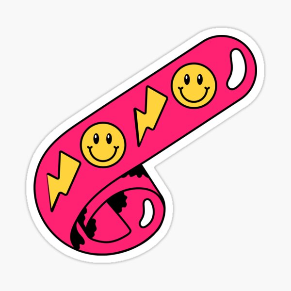"Retro Snap Band" Sticker for Sale by Purplelinda83 | Redbubble
