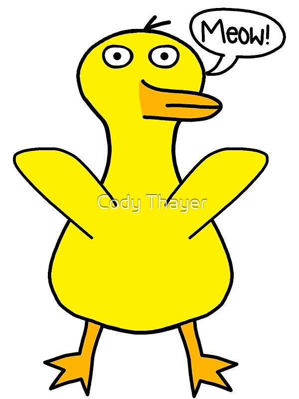 "Confused Duck" by Cody Thayer | Redbubble