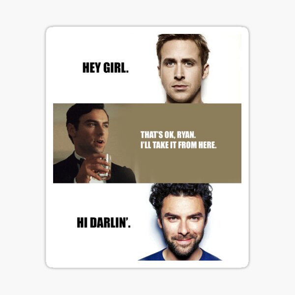 "Aidan Turner - Hi Darlin' Meme" Sticker for Sale by eskcreative ...