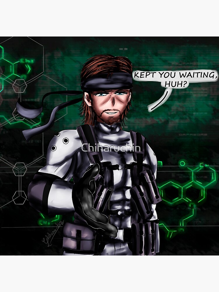 "Kept you waiting, huh? (Snake)" Art Print by Chiharuchin | Redbubble