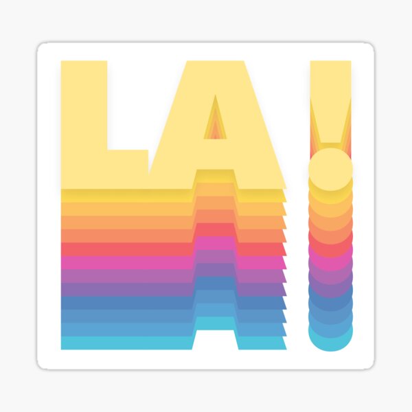 "LA! It's a sin" Sticker by MyLucidDreams | Redbubble