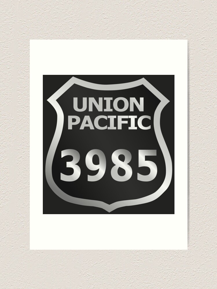 "Union Pacific Challenger 3985 Shield" Art Print for Sale by Sonoma ...