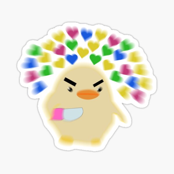 "Stabby Duck" Sticker for Sale by car1toon | Redbubble