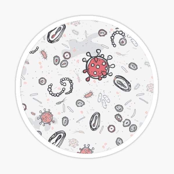 "Microbiology" Sticker for Sale by NetaManor | Redbubble