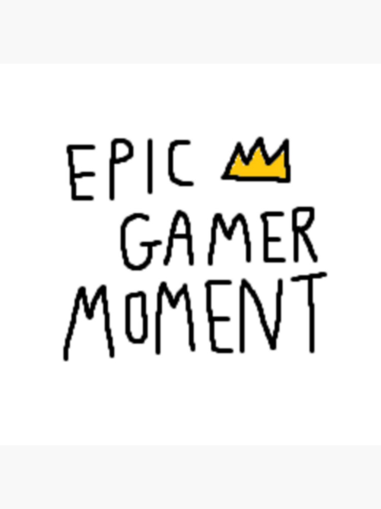 "Epic Gamer Moment" Sticker for Sale by Lottie Jones | Redbubble