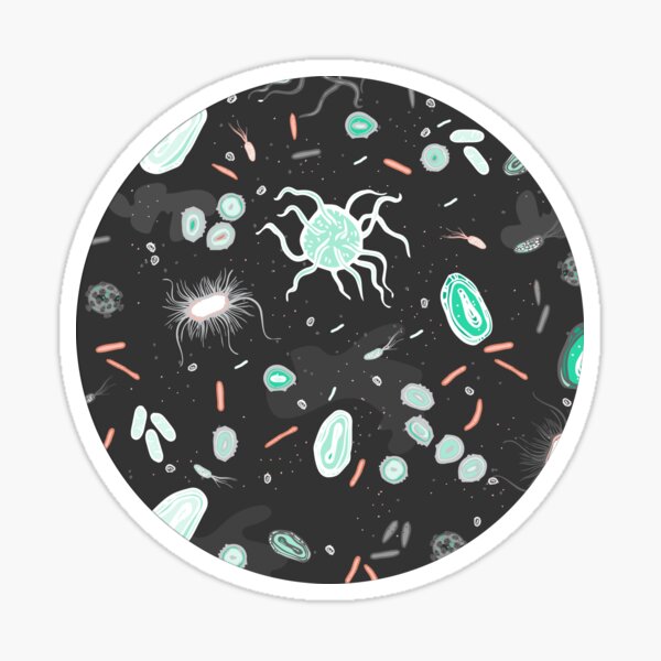 "Microbiology" Sticker by NetaManor | Redbubble