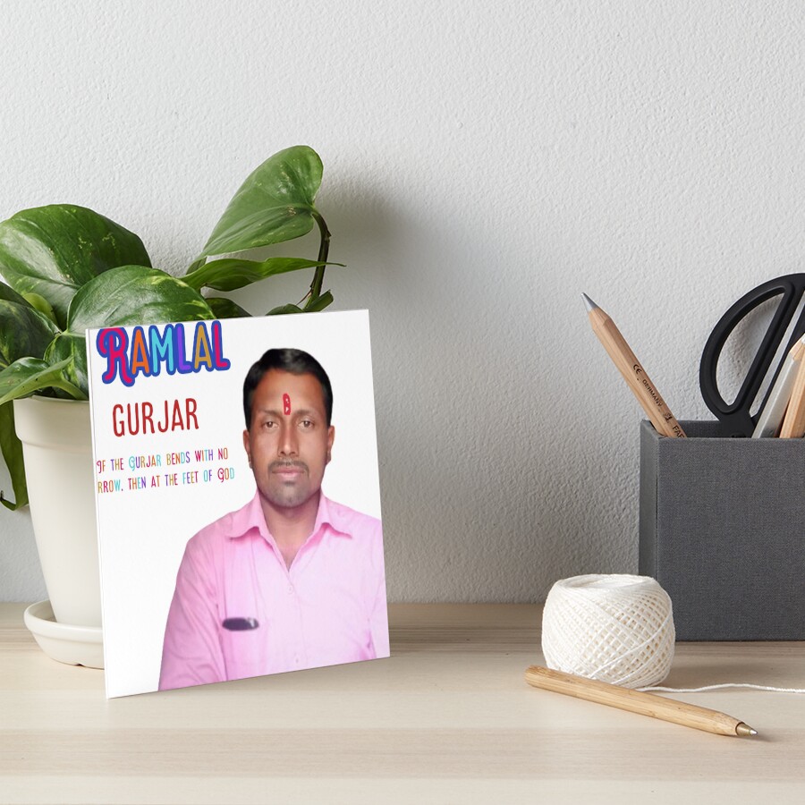 "ramlal gurjar Indian boy Sticker" Art Board Print by ramdev1234 ...