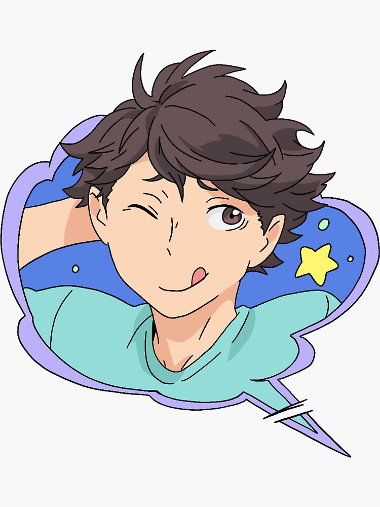 "Oikawa bubble" Sticker for Sale by BunniiQi | Redbubble