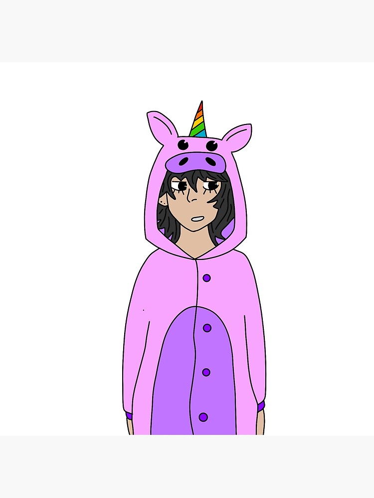 "Nico Di Angelo in Unicorn PJ'S Original Drawing" Poster for Sale by ...