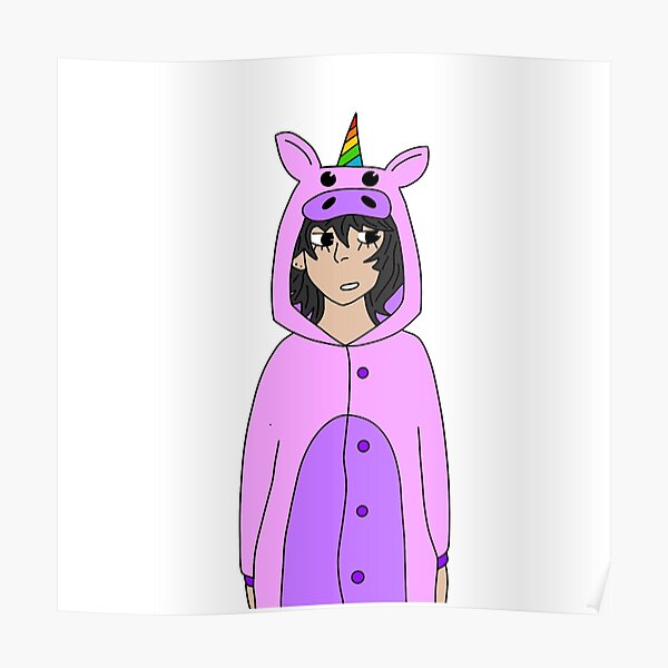 "Nico Di Angelo in Unicorn PJ'S Original Drawing" Poster for Sale by ...