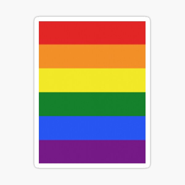 "rainbow flag" Sticker for Sale by guaxinim | Redbubble