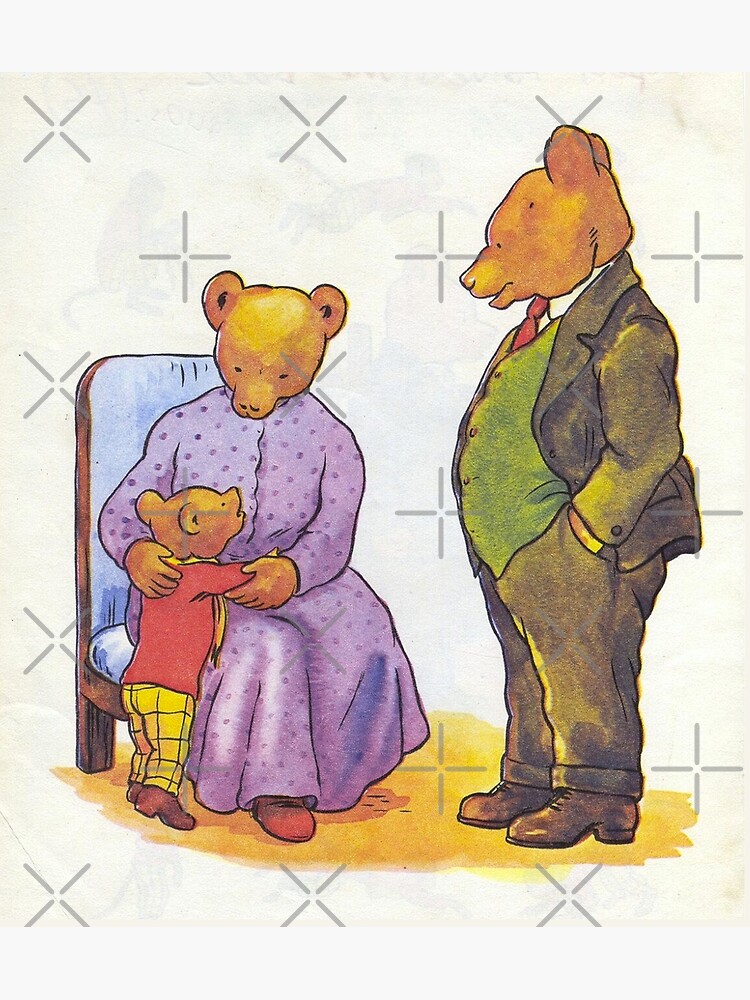 "Rupert the bear and family" Poster for Sale by nostalgia-kids | Redbubble