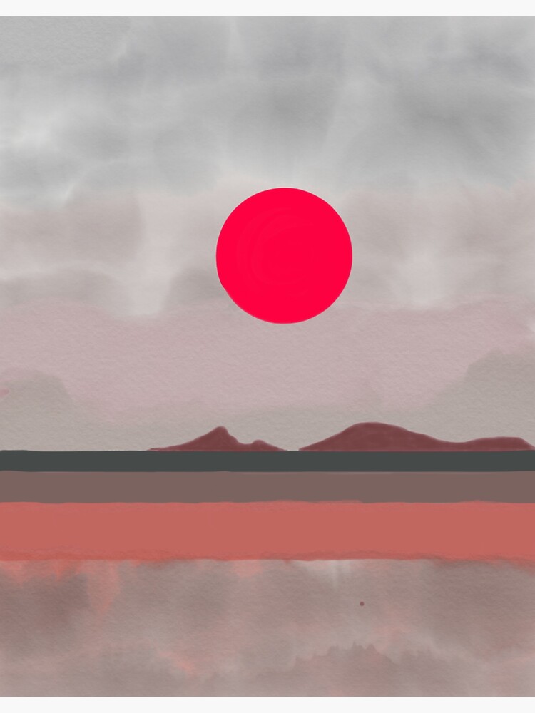 "Fire red sun" Sticker for Sale by AliceTheeArtist | Redbubble