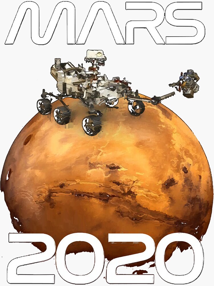 "MARS ROVER PERSEVERANCE NASA 2020 " Sticker for Sale by Lukifo-Proper ...