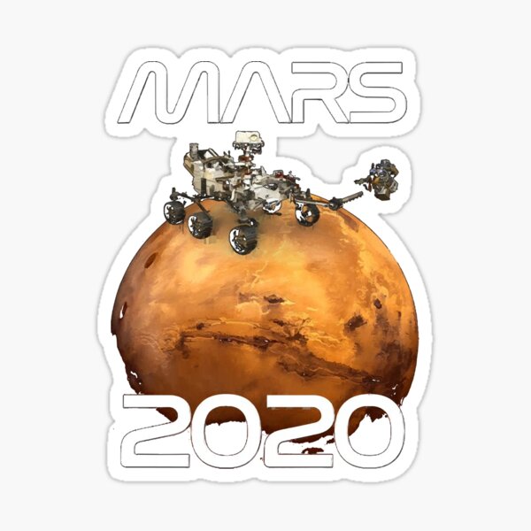 "MARS ROVER PERSEVERANCE NASA 2020 " Sticker for Sale by Lukifo-Proper ...