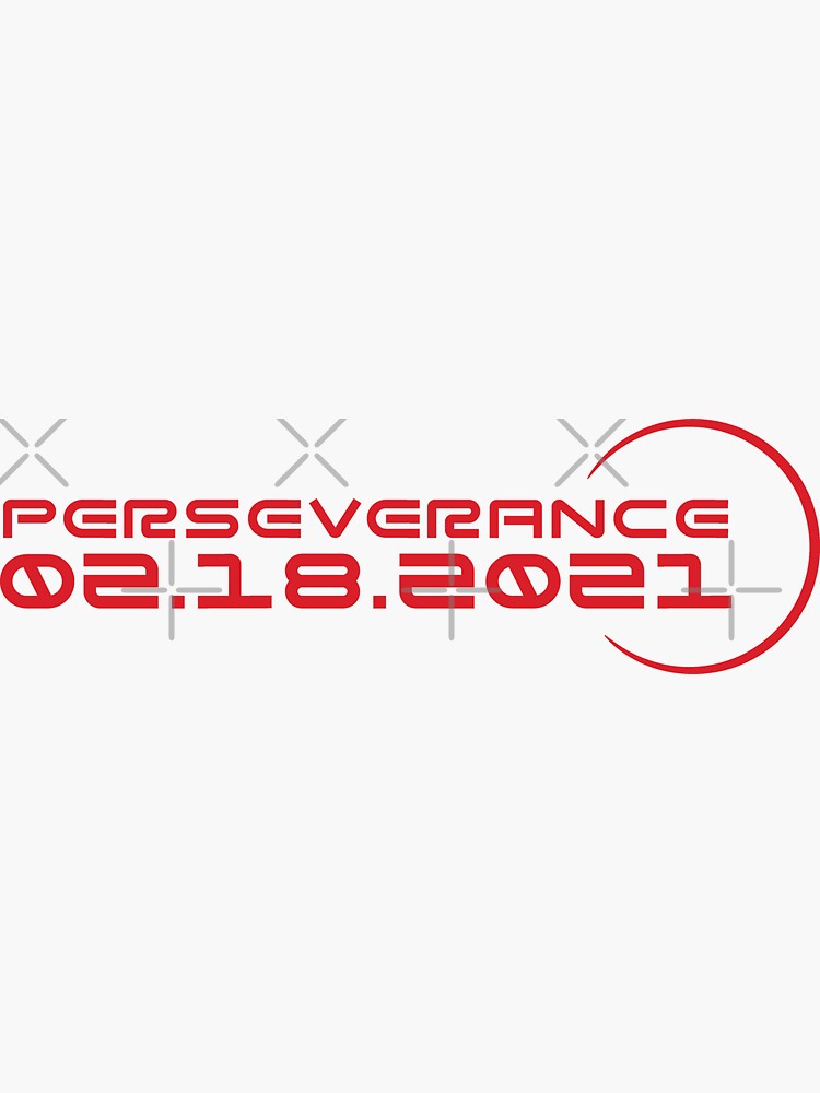 "Nasa Perseverance Rover Mission Text Logo Design" Sticker for Sale by ...