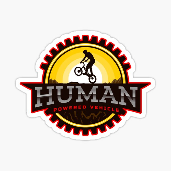 "Human Powered Vehicle BMX Dirt Bike Racing" Sticker for Sale by ...