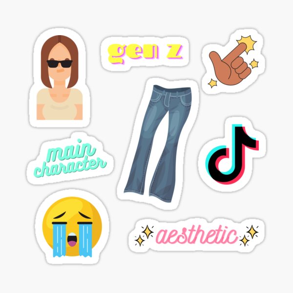 "Gen Z Culture Starter Pack" Sticker for Sale by Littlebop | Redbubble