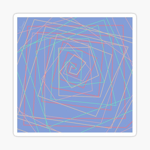 "Pastel Maze" Sticker by TeSomnie | Redbubble