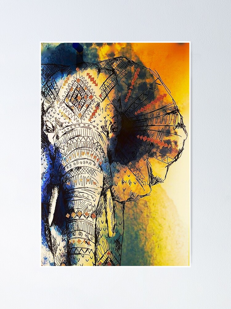 "Elephant Ink" Poster by bandsnthings | Redbubble