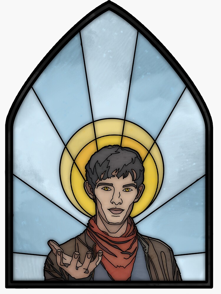 "And his name... MERLIN" Sticker for Sale by rigaudshemlock | Redbubble