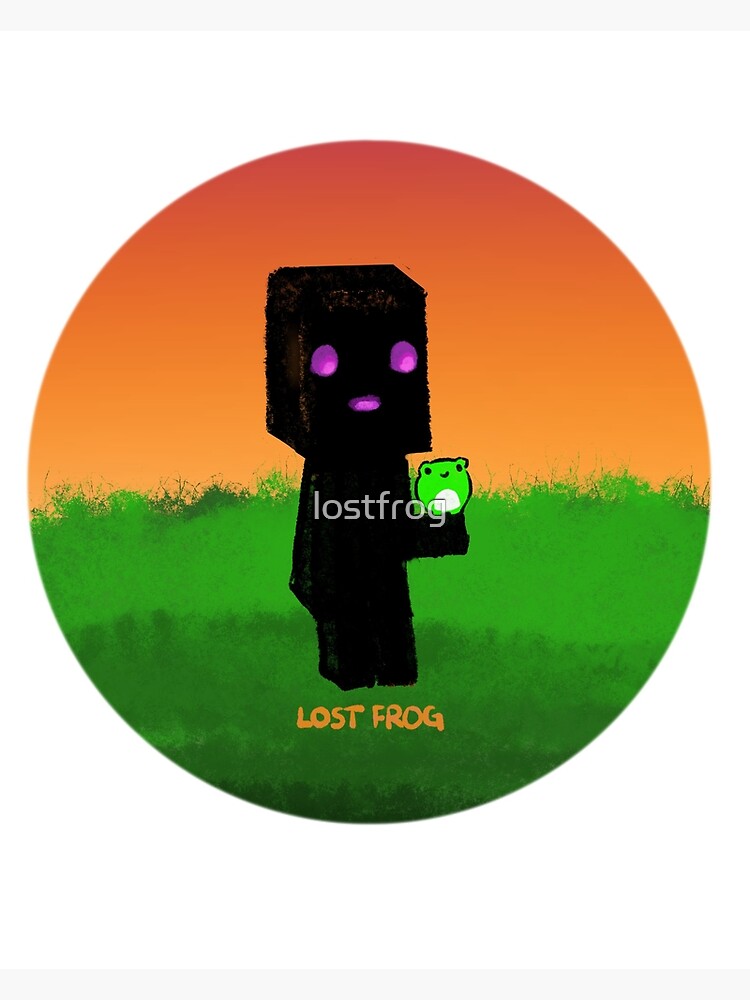 "Lost Frog Minecraft Logo " Art Print by lostfrog | Redbubble