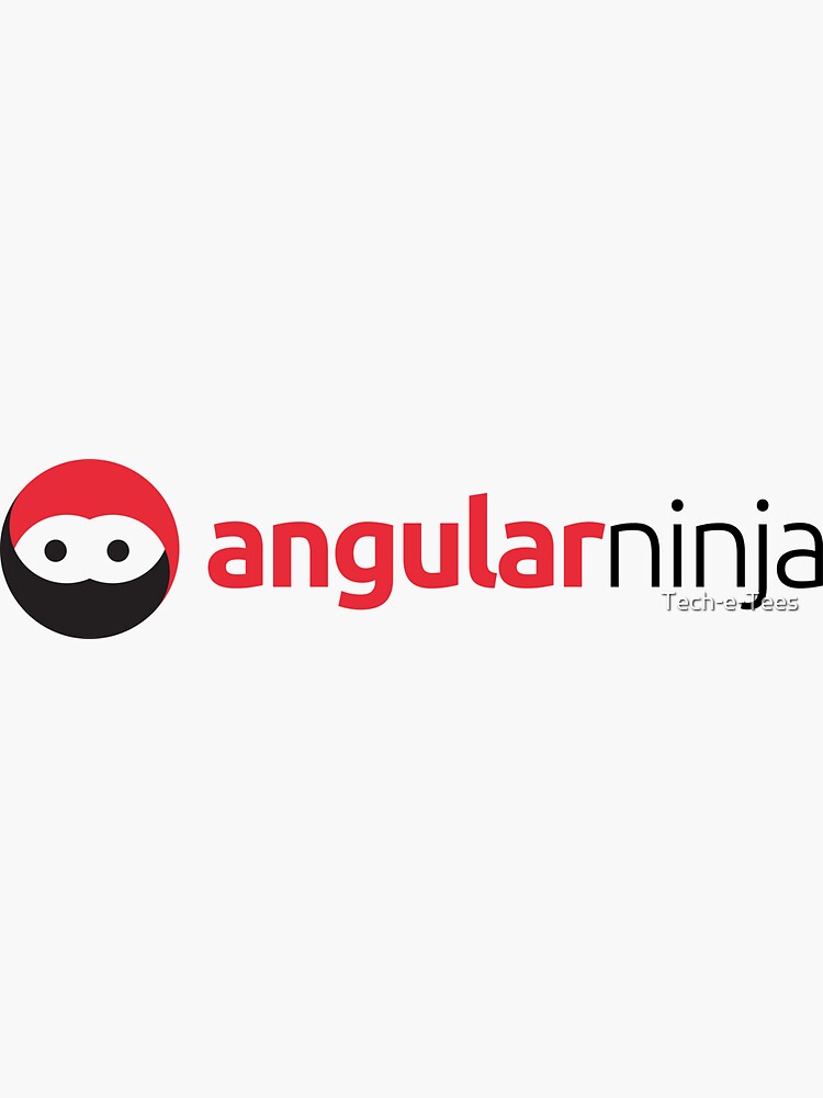 "Angular Ninja" Sticker for Sale by Tech-e-Tees | Redbubble