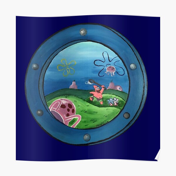 Póster «ventana De Bob Esponja De Hoetoons Redbubble