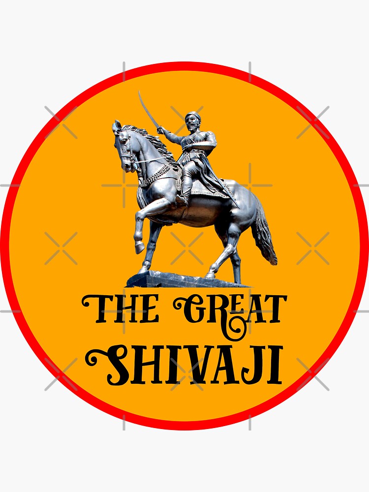 "The Great Shivaji Maharaj" Sticker for Sale by Design-Maniya | Redbubble