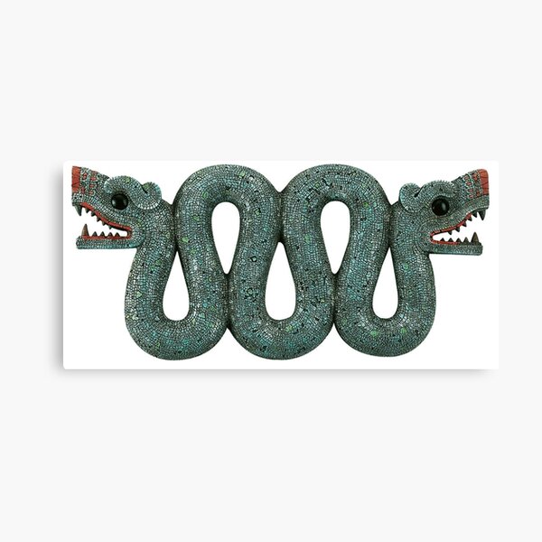 "Double Headed Aztec Serpent" Canvas Print for Sale by los-ancients ...