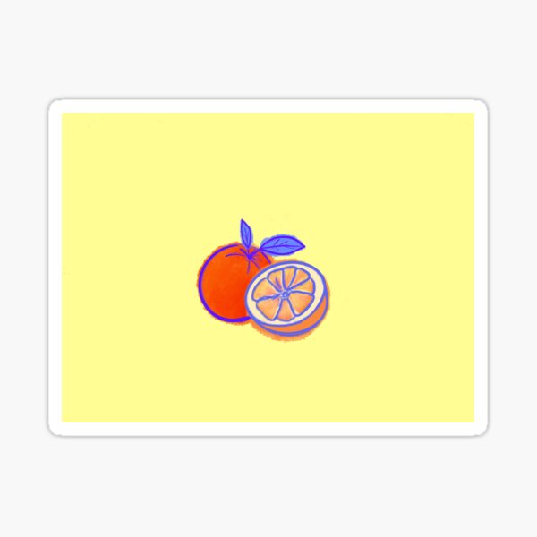 "Orange" Sticker by cyberpunkarthoe | Redbubble