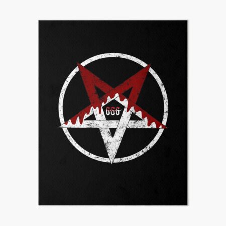 "Star Pentagram of Satan. 666 eye in center with goat skull" Art Board ...