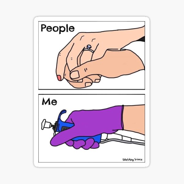 "Biotech meme" Sticker for Sale by Scenic | Redbubble