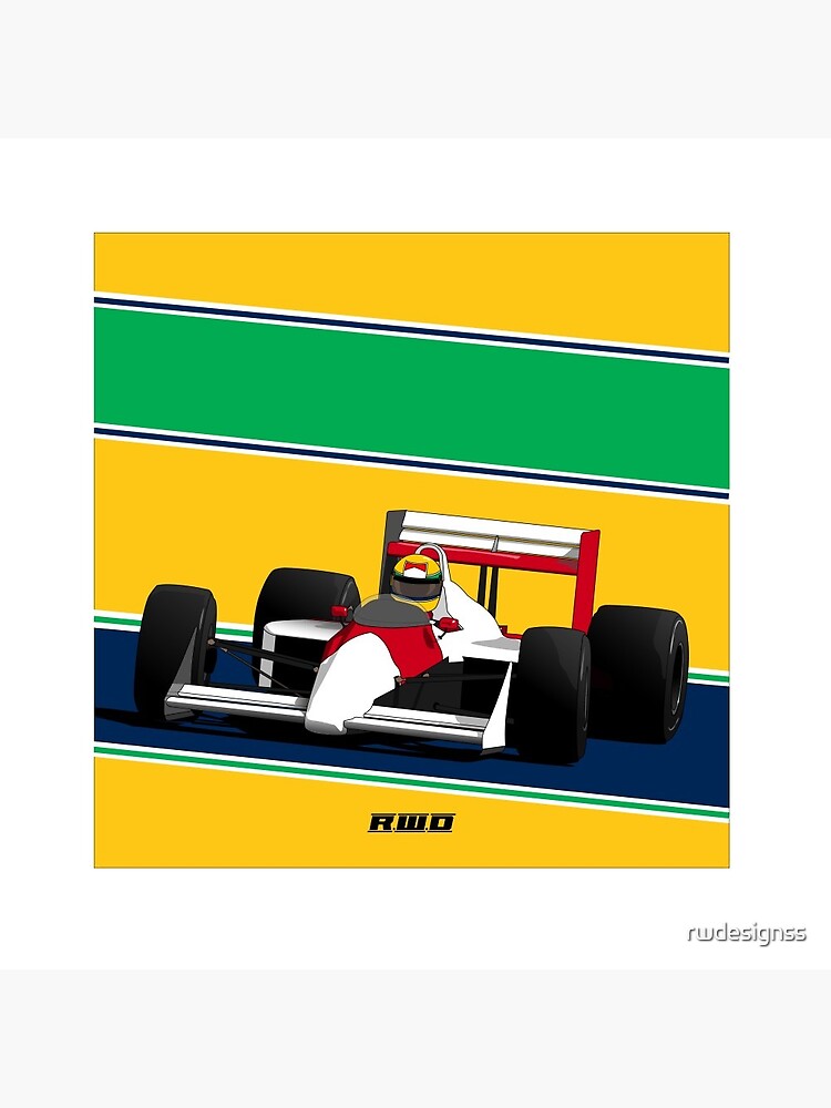 "Senna's MP4/4" Pin for Sale by rwdesignss | Redbubble