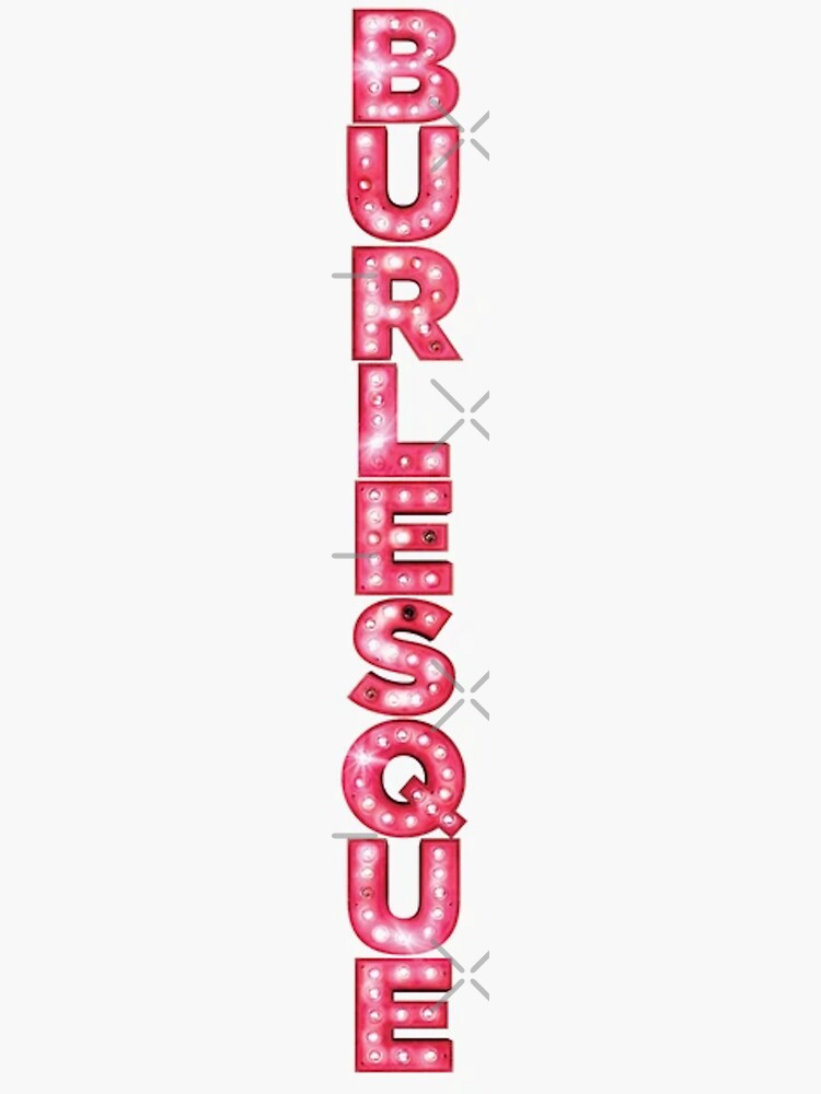 "Burlesque Alt" Sticker for Sale by LuckyCharm89 | Redbubble